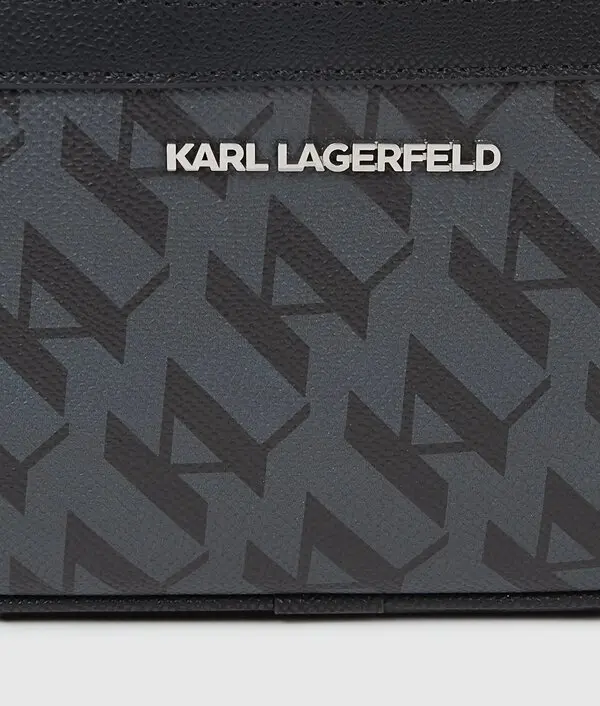 Karl Lagerfeld Ikon Monogram Elongated Crossbody Bag