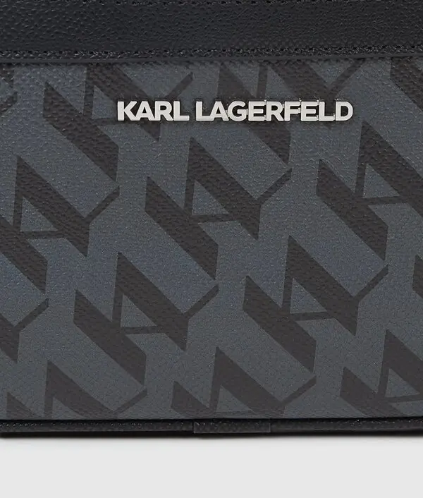 Karl Lagerfeld Ikon Monogram Elongated Crossbody Bag