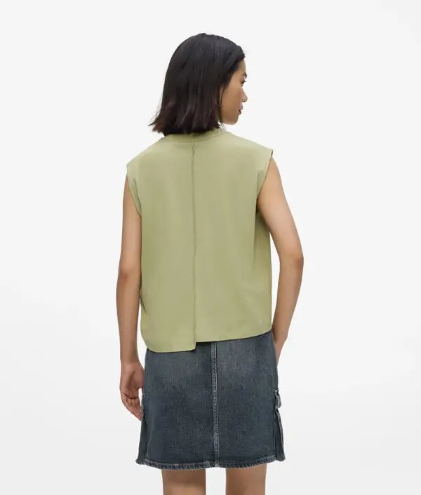 KL JEANS Jeans Seam Detail Tank Top - Tea