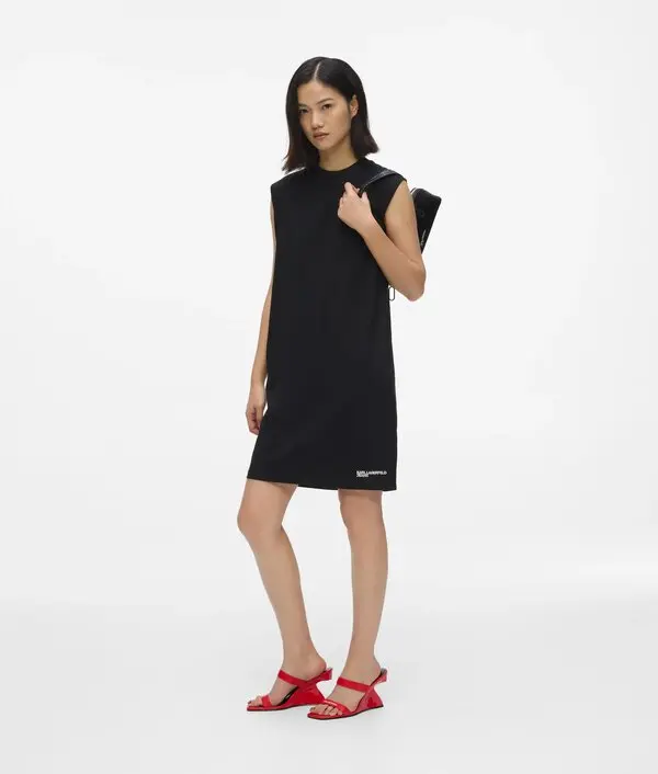 KL JEANS Jeans Raised Seam Tank Dress - Black