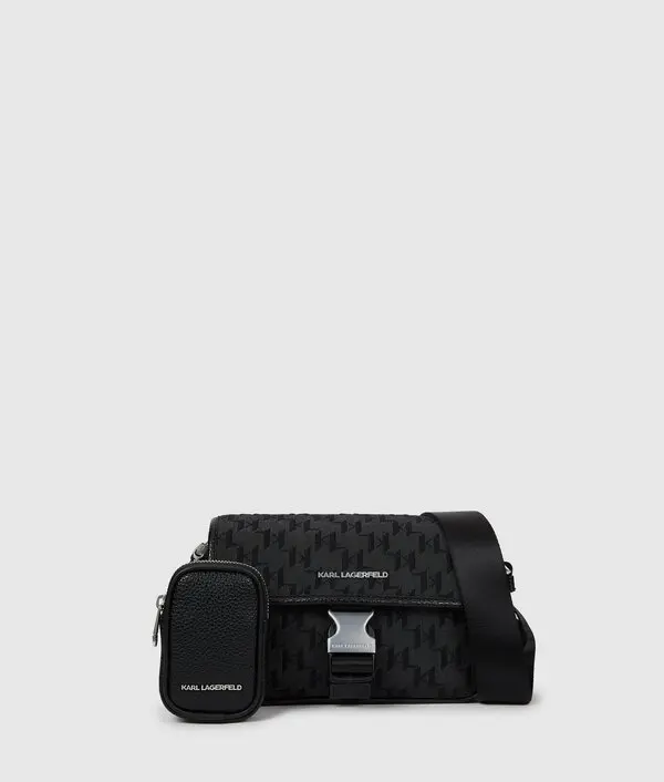 Karl Lagerfeld K/monogram Jacquard Messenger Bag