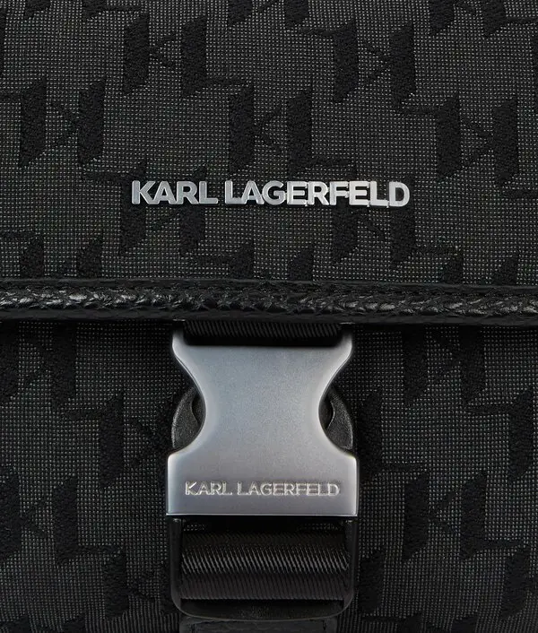 Karl Lagerfeld K/monogram Jacquard Messenger Bag