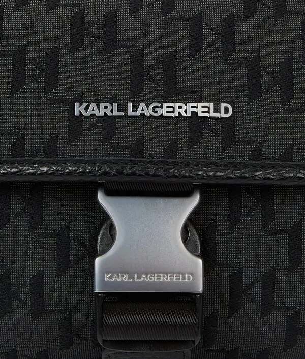 Karl Lagerfeld K/monogram Jacquard Messenger Bag