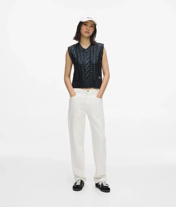 KL JEANS Jeans Cropped Cable Knit Vest