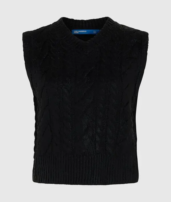 KL JEANS Jeans Cropped Cable Knit Vest