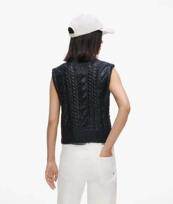 KL JEANS Jeans Cropped Cable Knit Vest