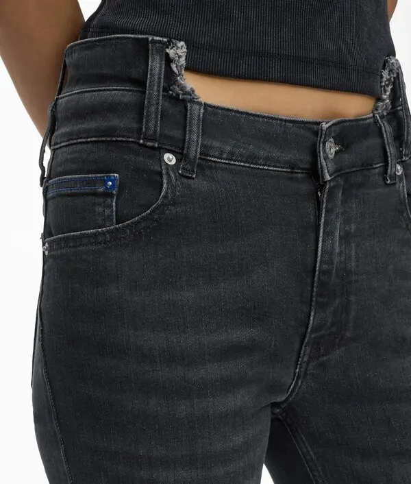 Karl Lagerfeld Cutaway Waist Jeans