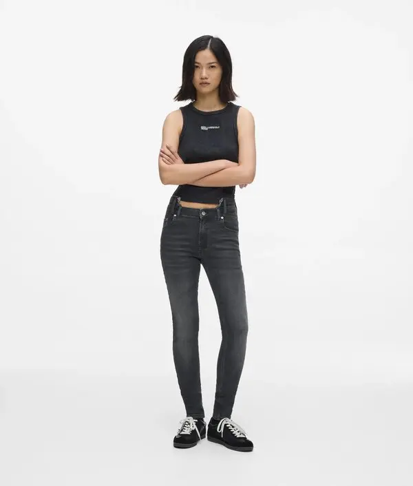 Karl Lagerfeld Cutaway Waist Jeans