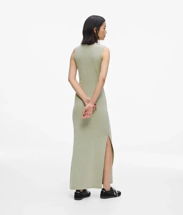KL JEANS Jeans Washed Ribbed Tank Maxi Dress With Side Slits