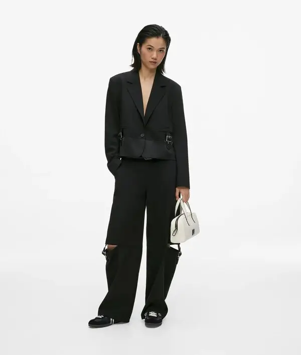 KL JEANS Jeans Single-breasted Buckle Detail Cropped Blazer