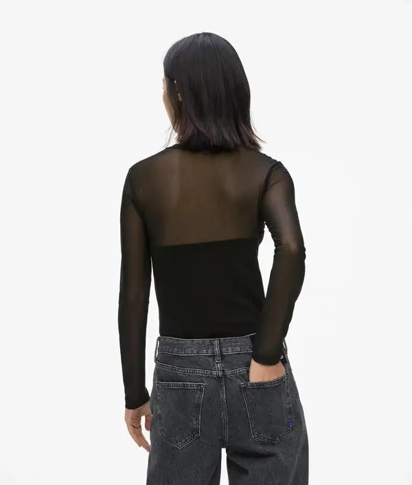 KL JEANS Jeans Mesh Corset Top