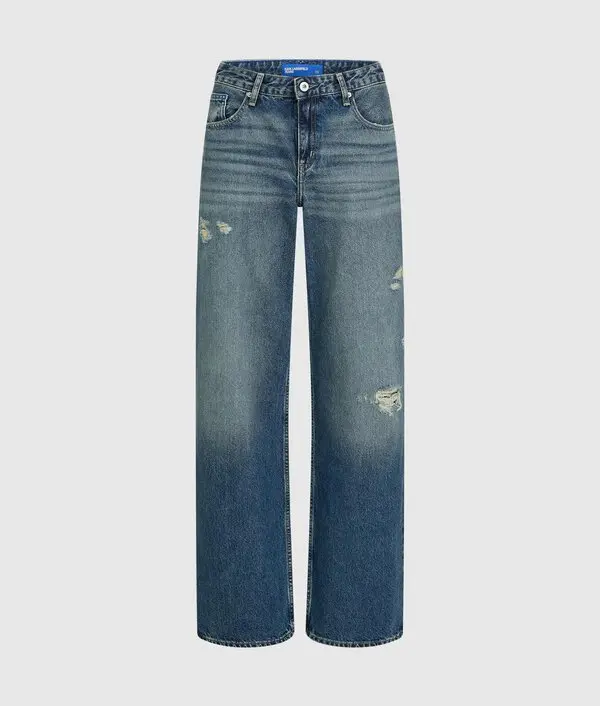 KL JEANS Jeans Distressed Relaxed Fit Mid-rise Jeans