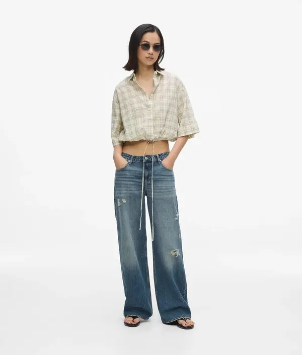 KL JEANS Jeans Distressed Relaxed Fit Mid-rise Jeans