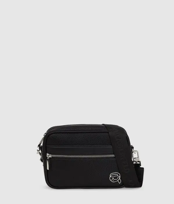 Karl Lagerfeld Ikon Outline Crossbody Bag - Black