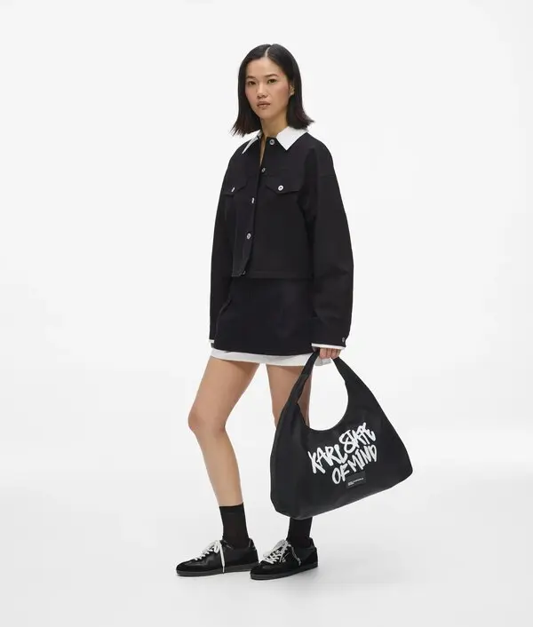 KL JEANS Jeans Black And White Canvas Mini Skirt