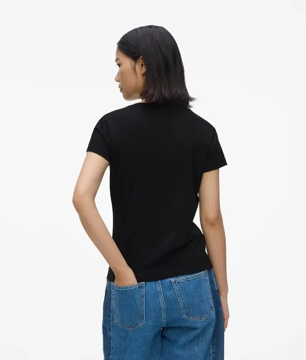 KL JEANS Jeans Slim Fit Flocked Floral T-shirt