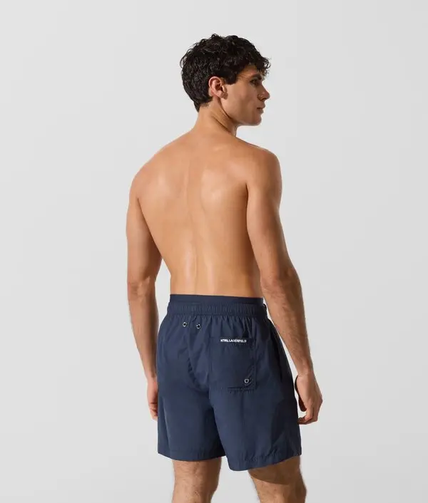 Karl Lagerfeld Medium-length Boardshorts With Double Waistband