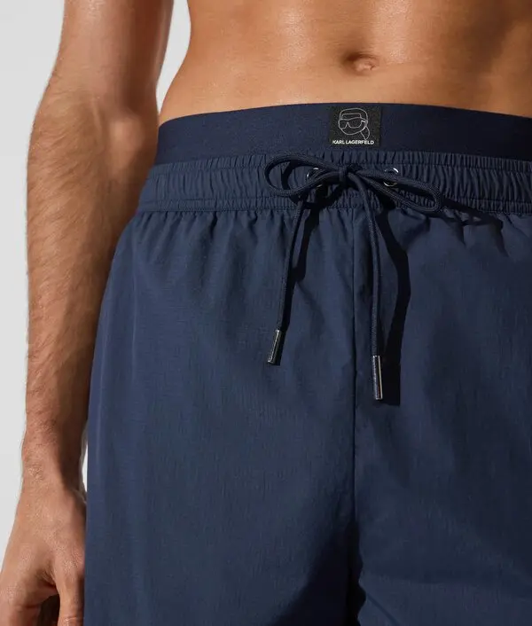 Karl Lagerfeld Medium-length Boardshorts With Double Waistband