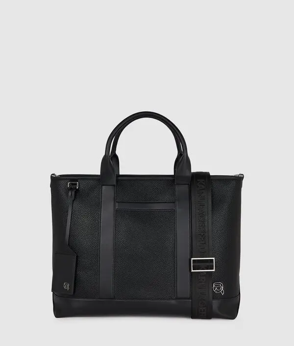 Karl Lagerfeld Ikon Outline Tote Bag - Black