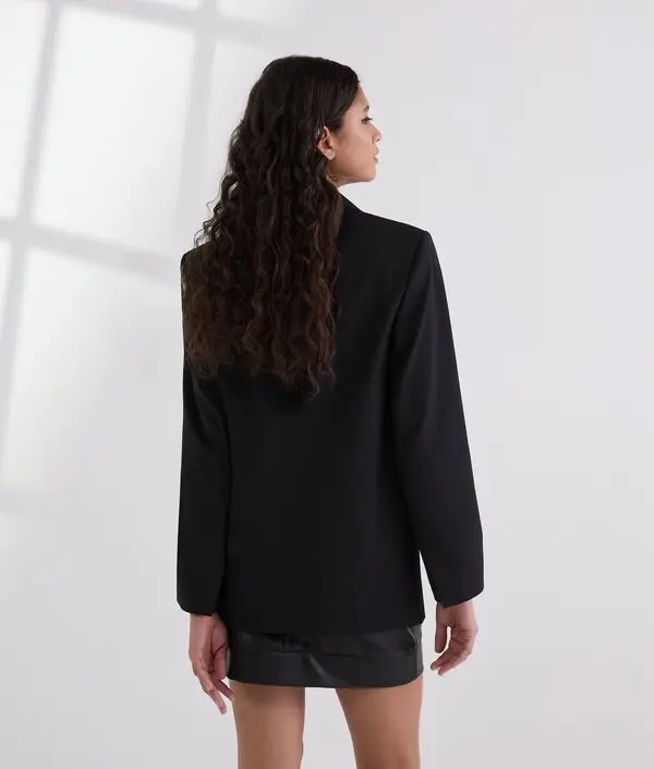Karl Lagerfeld Biker Blazer With Zipper And Stud Details