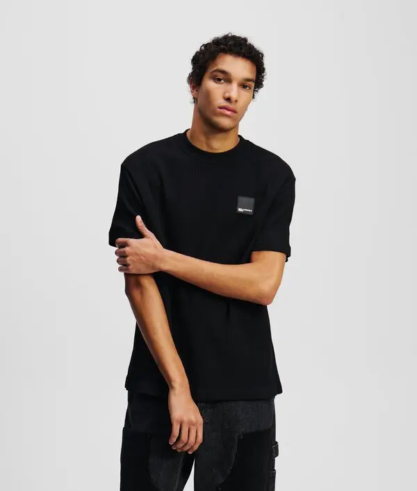Karl Lagerfeld Waffle T-shirt - Black