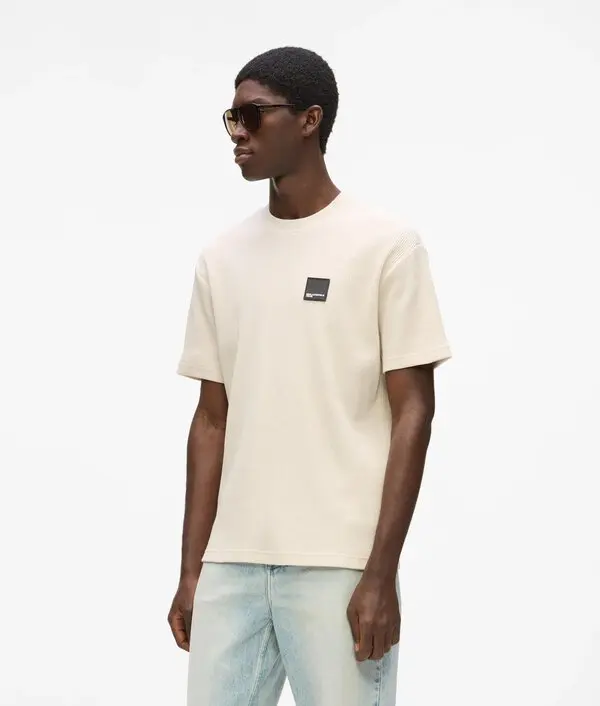KL JEANS Waffle T-shirt - Whitecap Grey