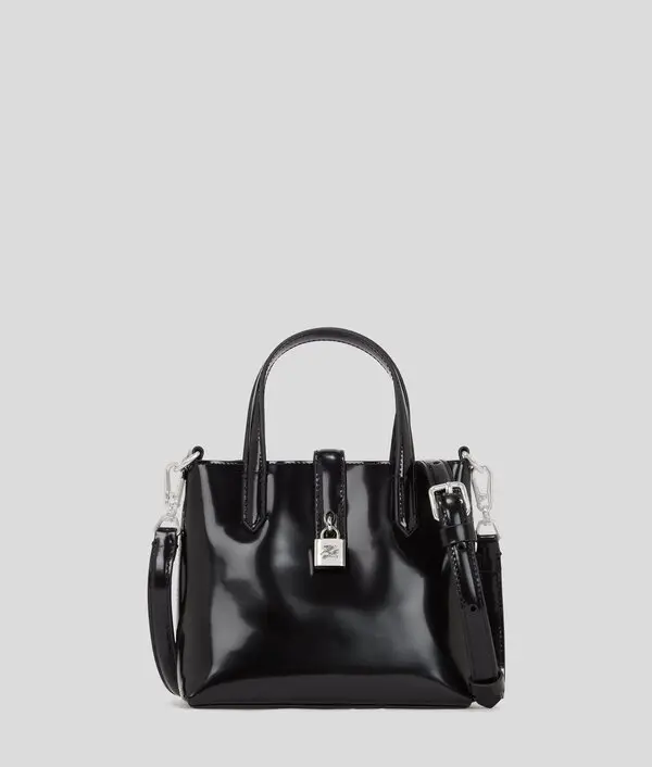 Karl Lagerfeld K/autograph Padlock Mini Tote Bag - Black