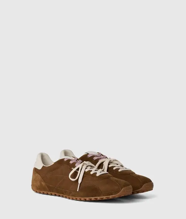 Karl Lagerfeld Astra Volly Suede Lace-up Sneakers