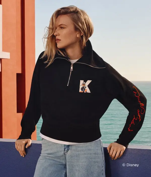 Karl Lagerfeld Disney X Kl Half-zip Sweatshirt