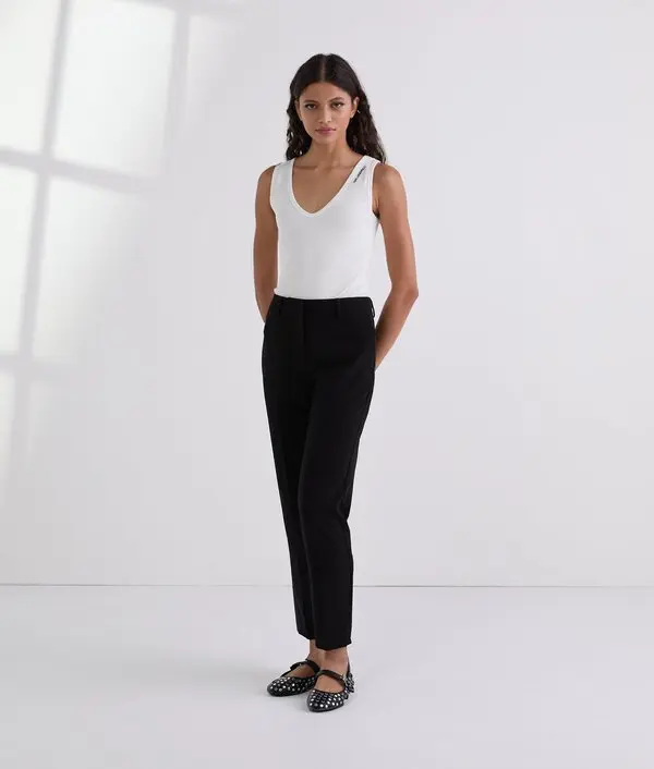 Karl Lagerfeld Cigarette Pants - Black