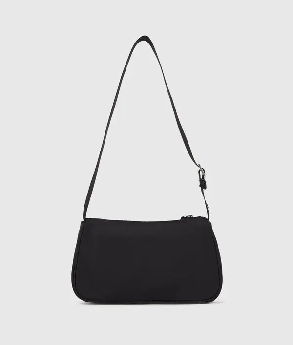 Karl Lagerfeld Logo Nylon Shoulder Bag