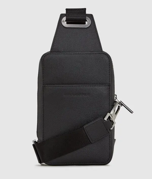 Karl Lagerfeld K/monogram Sling Bag In Smooth Cow Leather