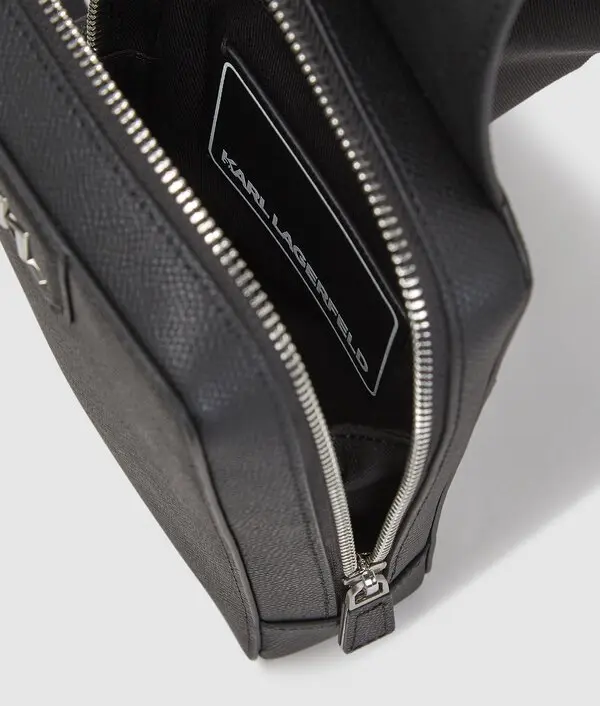 Karl Lagerfeld K/monogram Sling Bag In Smooth Cow Leather