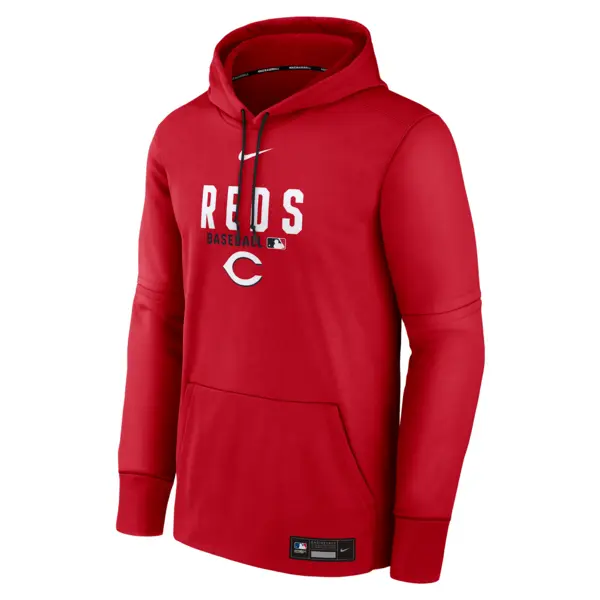 Nike Cincinnati Reds Authentic Collection Therma Mlb Pullover Hoodie - Red