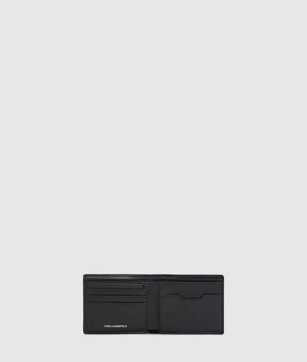 Karl Lagerfeld K/monogram Leather Wallet - Black