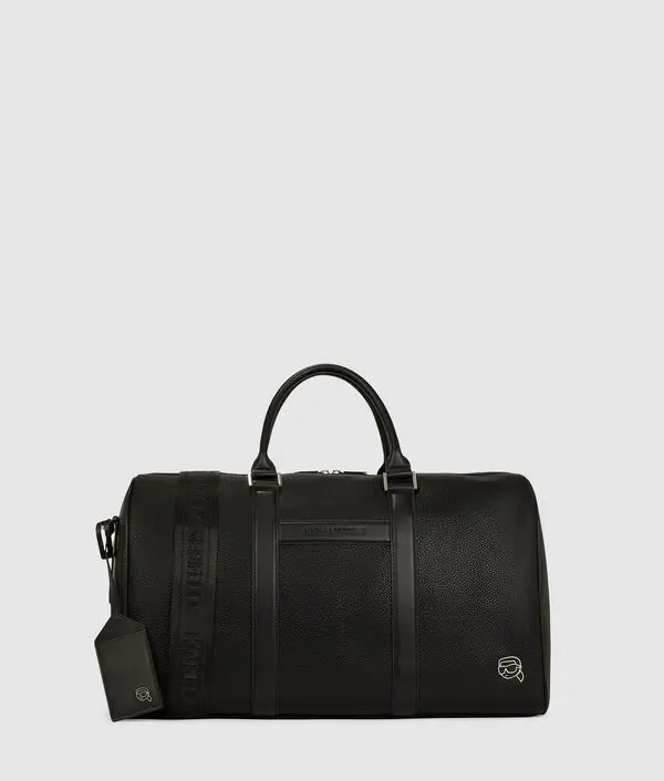 Karl Lagerfeld Ikon Outline Weekender Bag - Black