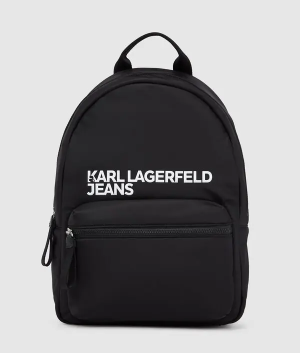 KL JEANS Jeans Logo Nylon Backpack - Black