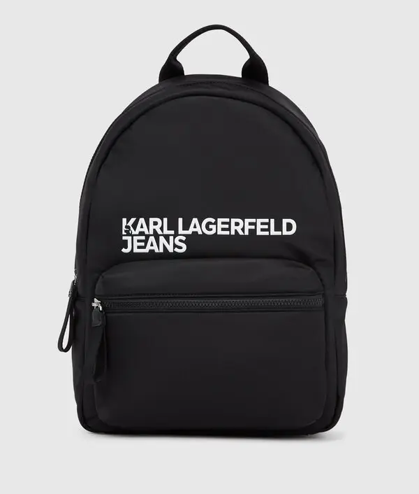 KL JEANS Jeans Logo Nylon Backpack - Black