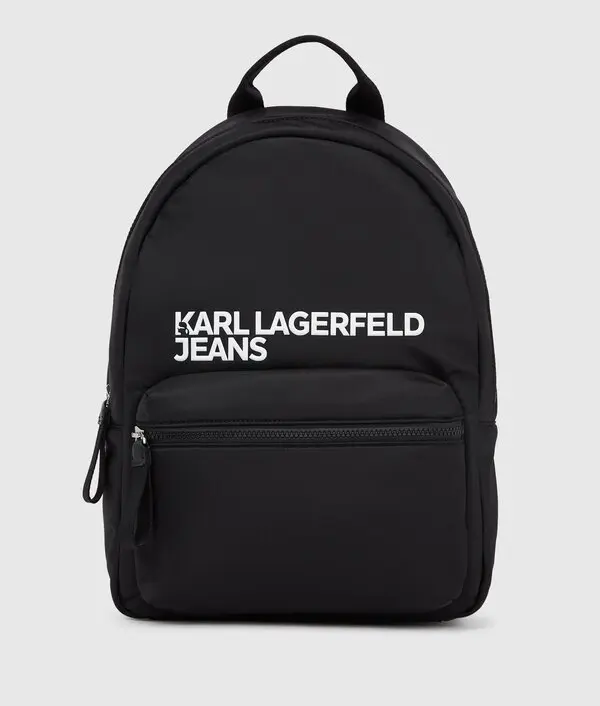 KL JEANS Jeans Logo Nylon Backpack - Black