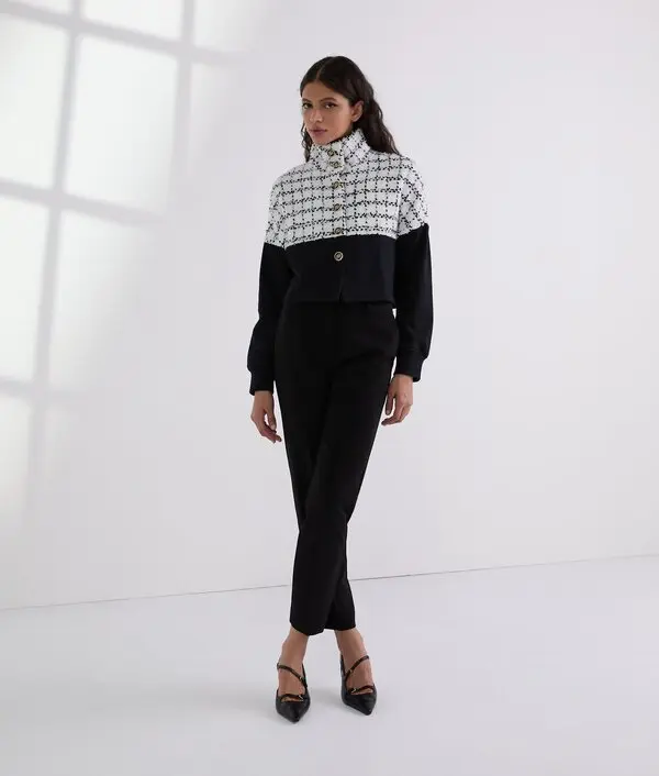 Karl Lagerfeld Bouclé Sweat Jacket