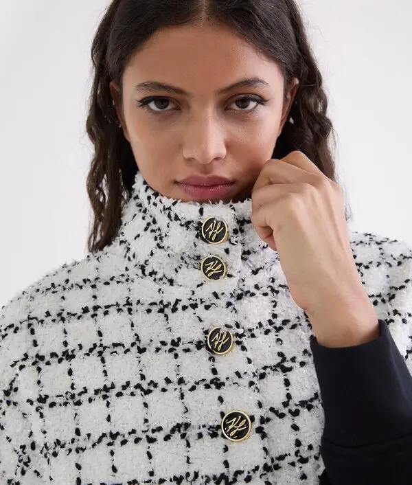 Karl Lagerfeld Bouclé Sweat Jacket