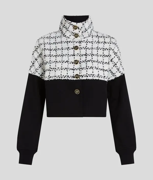 Karl Lagerfeld Bouclé Sweat Jacket