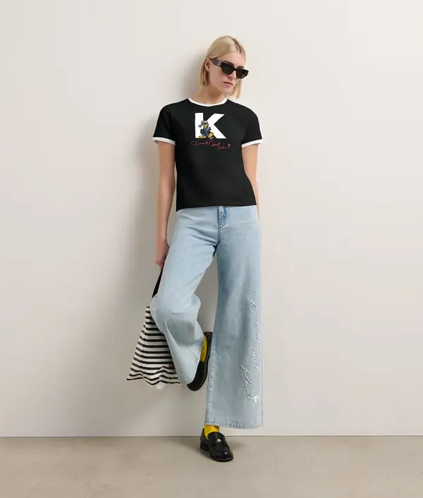 Karl Lagerfeld X Disney Collaboration T-shirt - Black