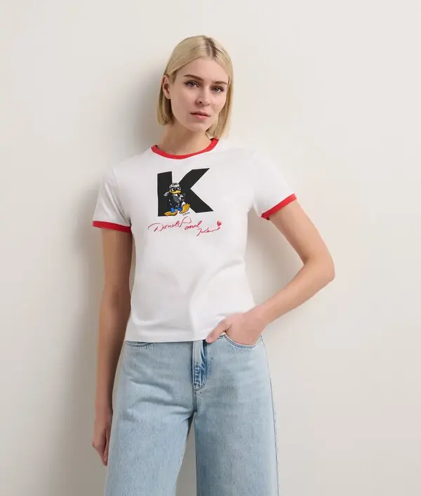 Karl Lagerfeld Disney X Kl Initial T-shirt - White