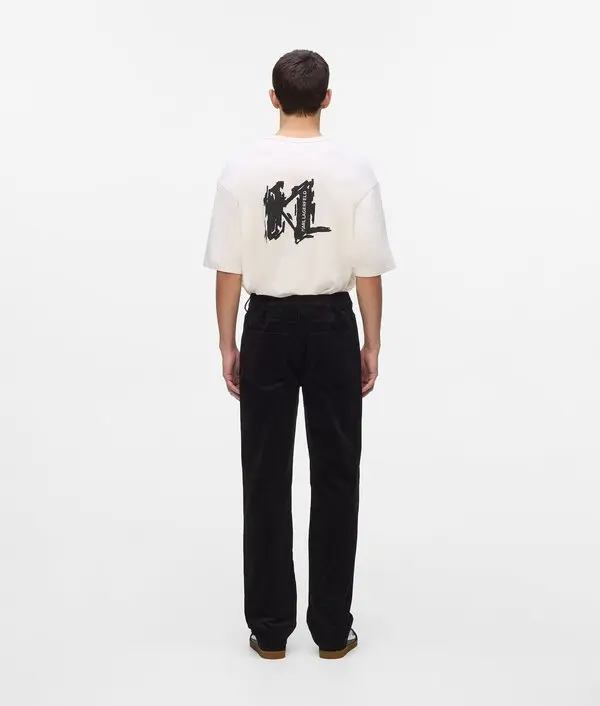 Karl Lagerfeld Corduroy Straight Leg Pants
