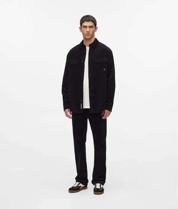 Karl Lagerfeld Corduroy Straight Leg Pants