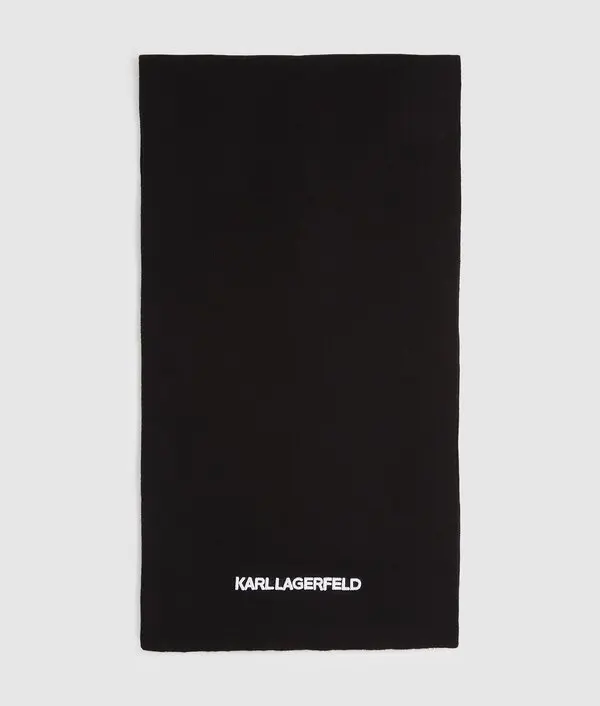 Karl Lagerfeld Logo Scarf - Black