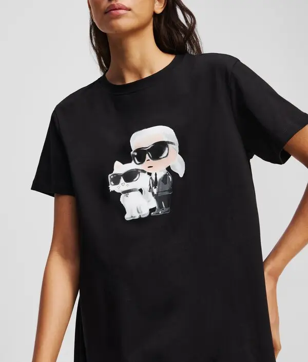 Karl Lagerfeld Organic Cotton Ikon T-shirt Dress