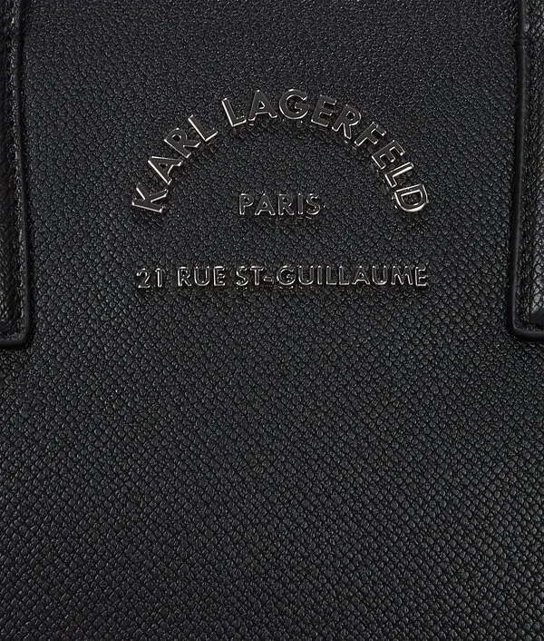 Karl Lagerfeld Rue St-guillaume Metal Satchel Bag