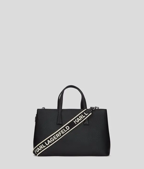 Karl Lagerfeld Rue St-guillaume Metal Satchel Bag